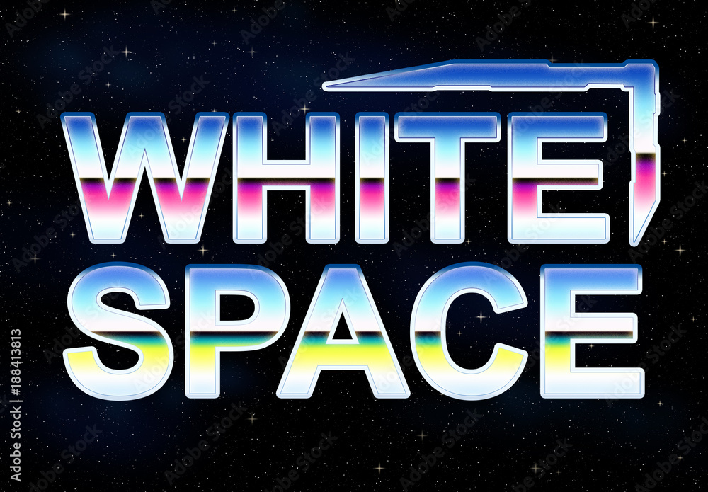 White Space Font Style Stock Template | Adobe Stock