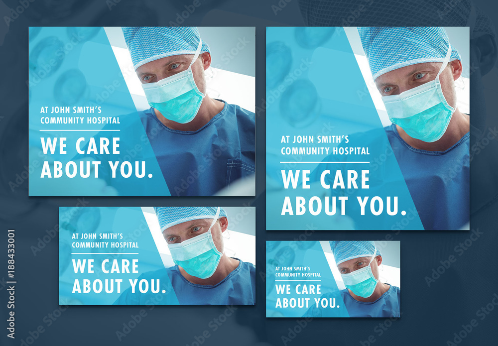 Medical Services Social Media Post Set 3 Stock Template | Adobe Stock