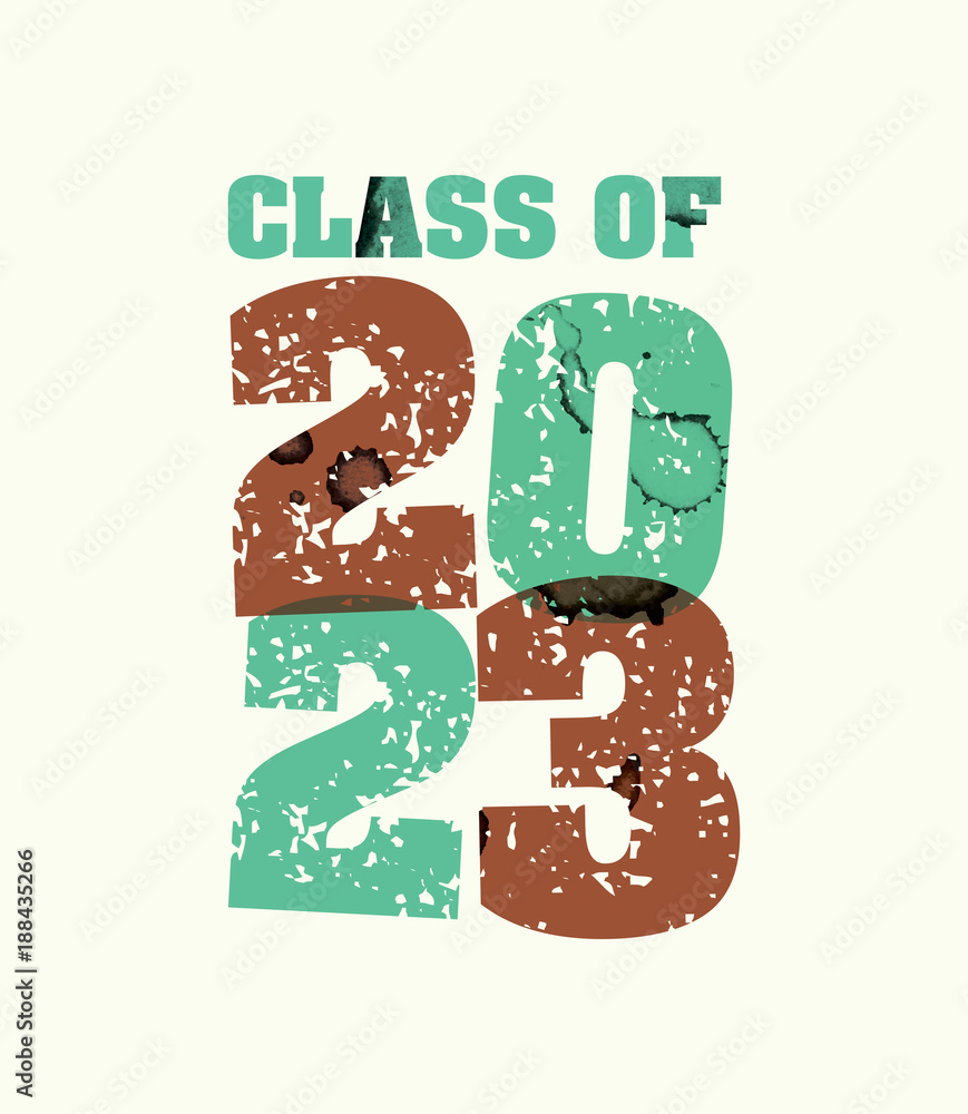 Class of 2023 Concept Stamped Word Art Illustration Stock Vector ...
