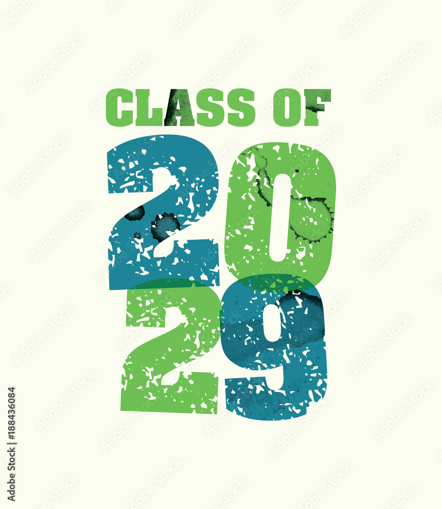 Class of 2029 Concept Stamped Word Art Illustration Stock Vector ...
