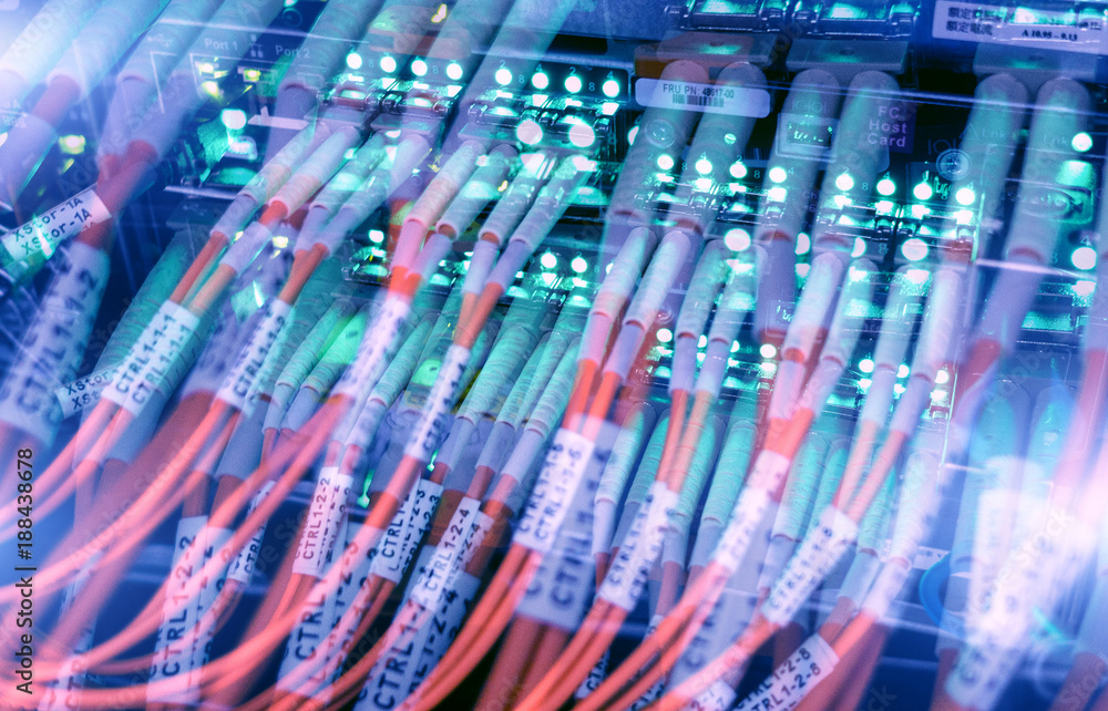 Fiber Optical connector interface. Rack Mounted Servers In A Server ...