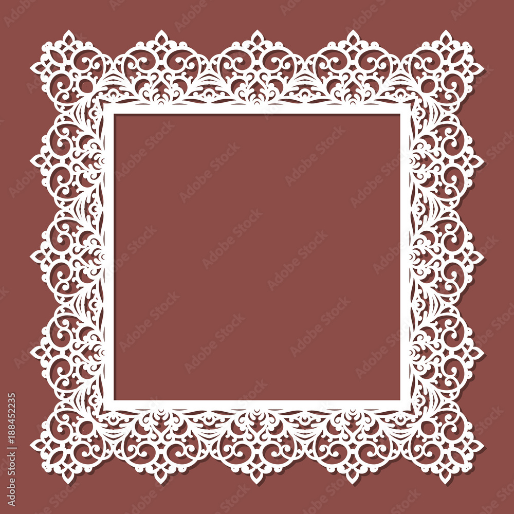 Lace Frame Vector