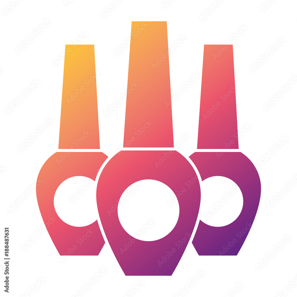 nail polish cosmetic manicure female vector illustration Stock Vector ...