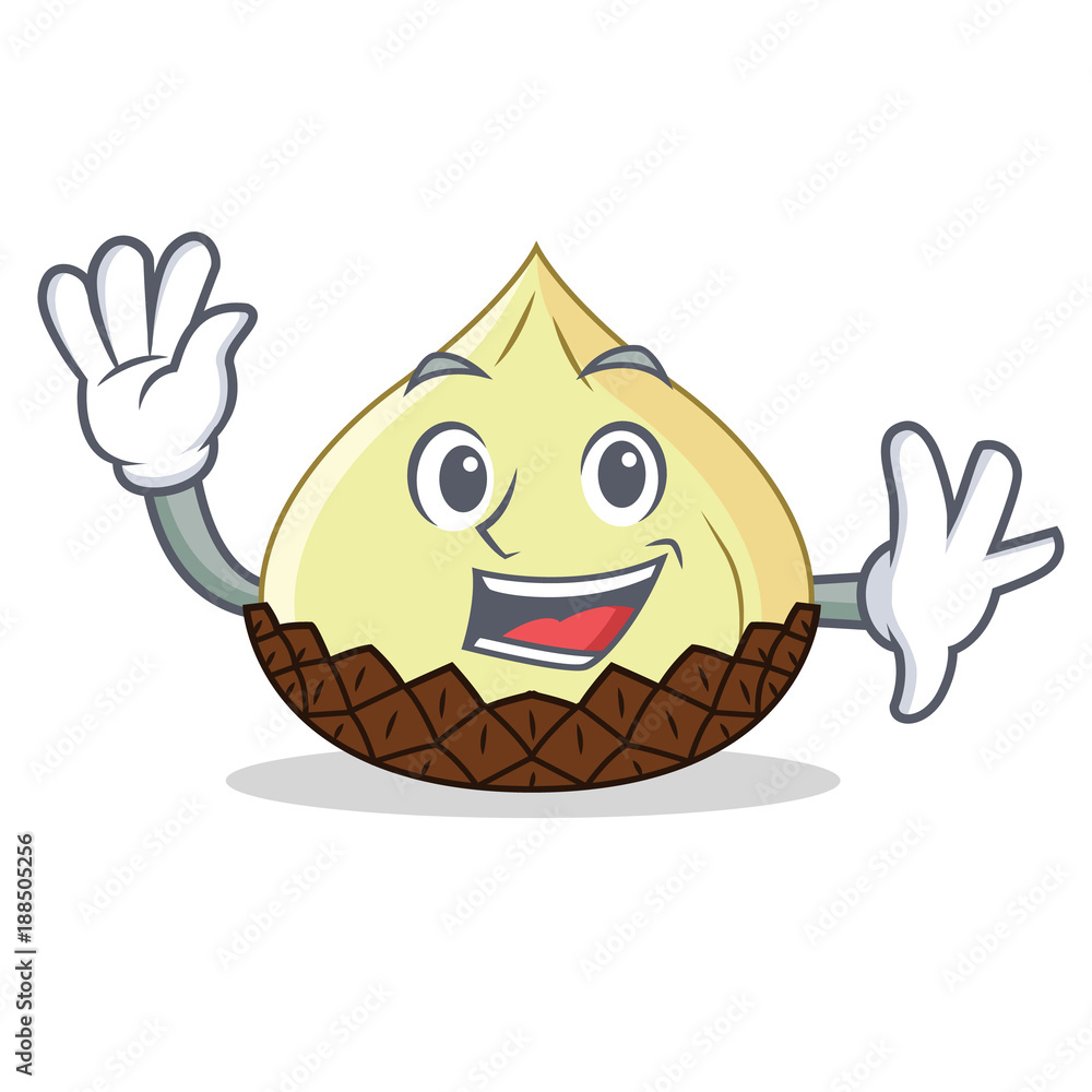 Waving snake fruit character cartoon Stock Vector | Adobe Stock