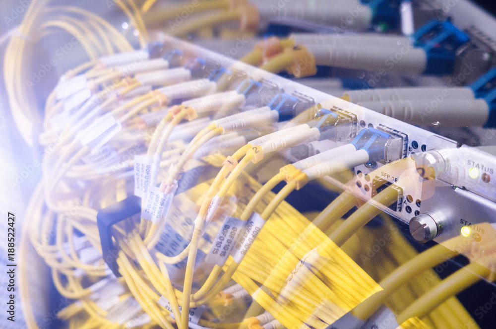 Fiber Optical connector interface. Rack Mounted Servers In A Server ...