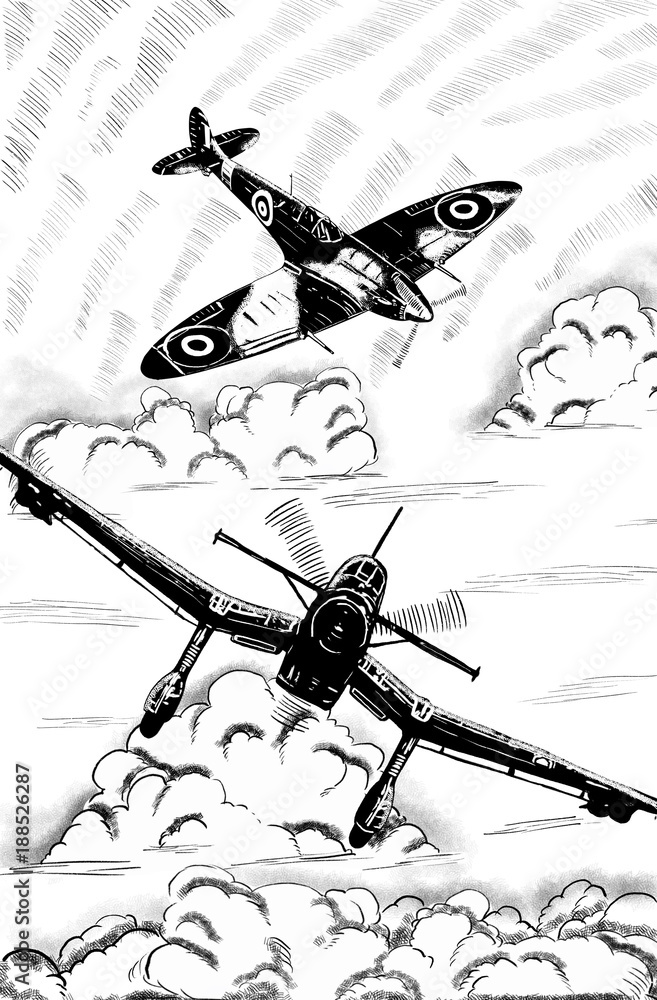 Ww2 Plane Drawings