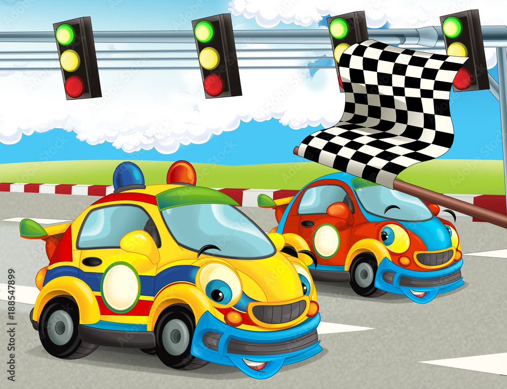 Dirt Track Racing Cartoons