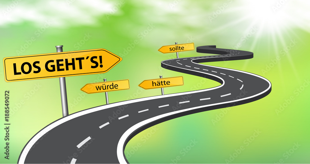 Los gehts! Stock-Illustration | Adobe Stock