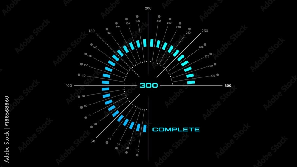 Digital Virtual animated touchscreen Interface Loader video 4k with ...