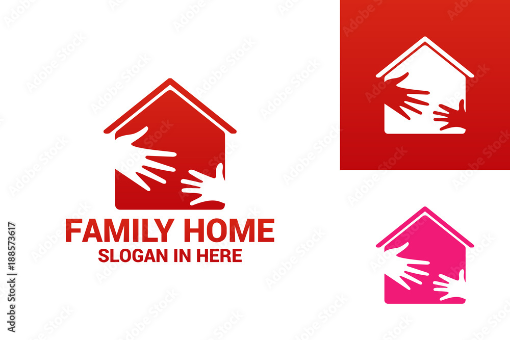 Family Home Logo Template Design Vector, Emblem, Design Concept ...