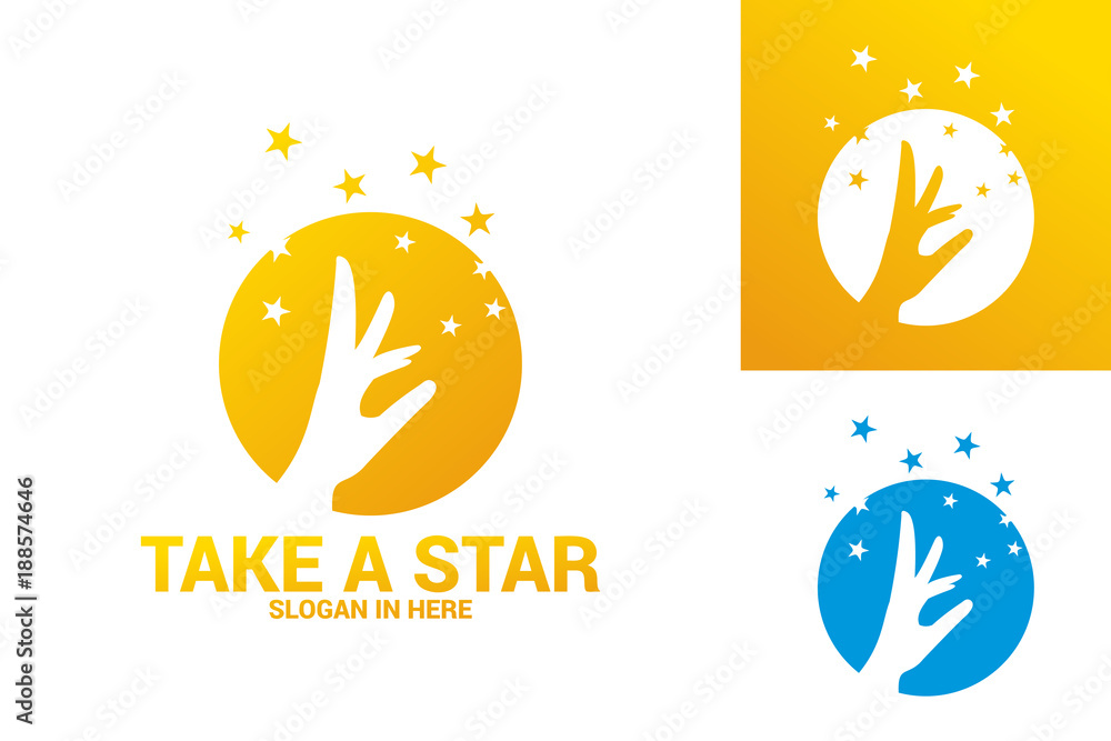 Take a Star Logo Template Design Vector, Emblem, Design Concept ...