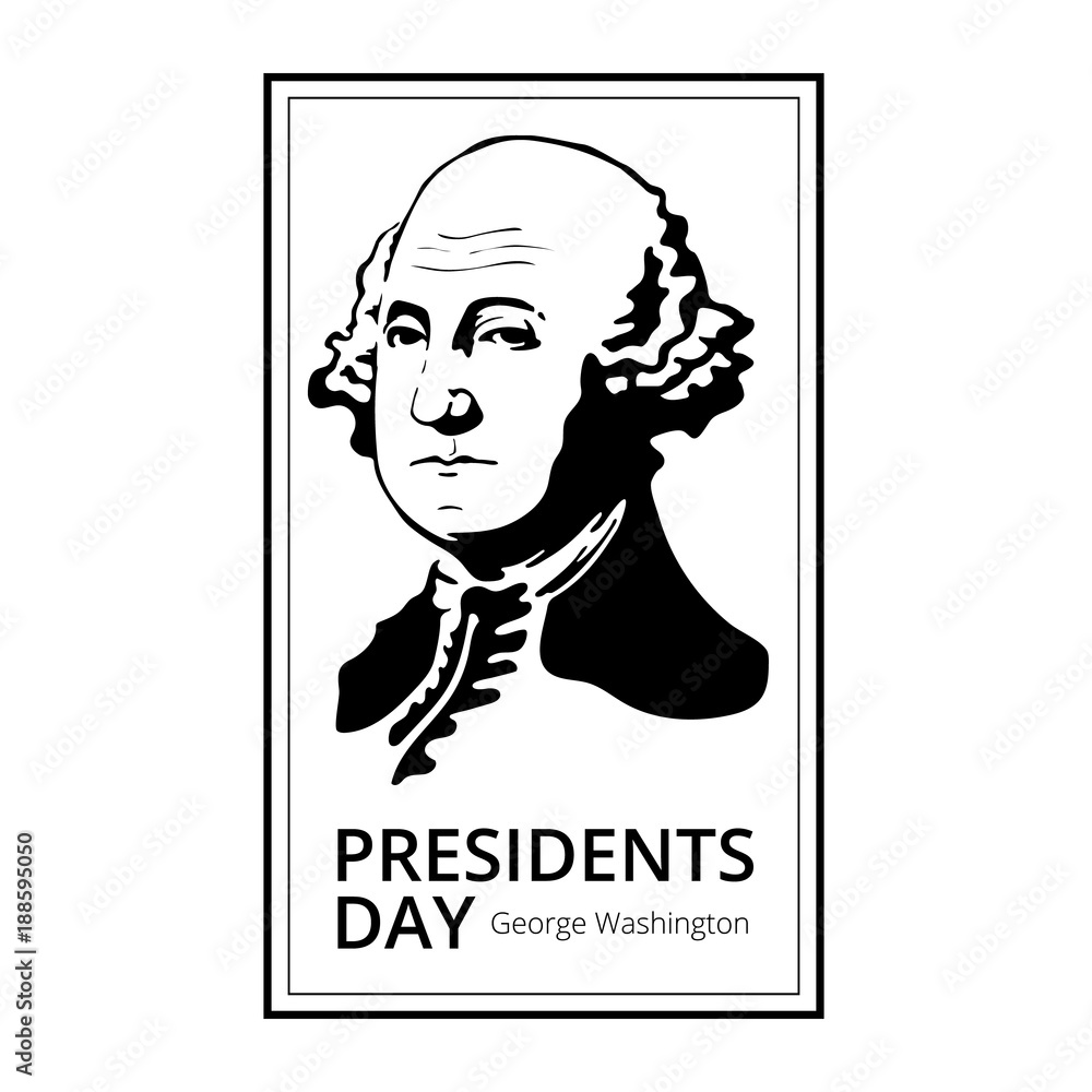 George Washington silhouette to Happy Presidents Day - National ...