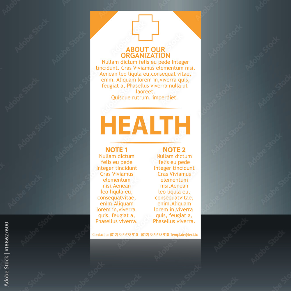 Medical brochure cover template, flyer design layout. Applicable for ...
