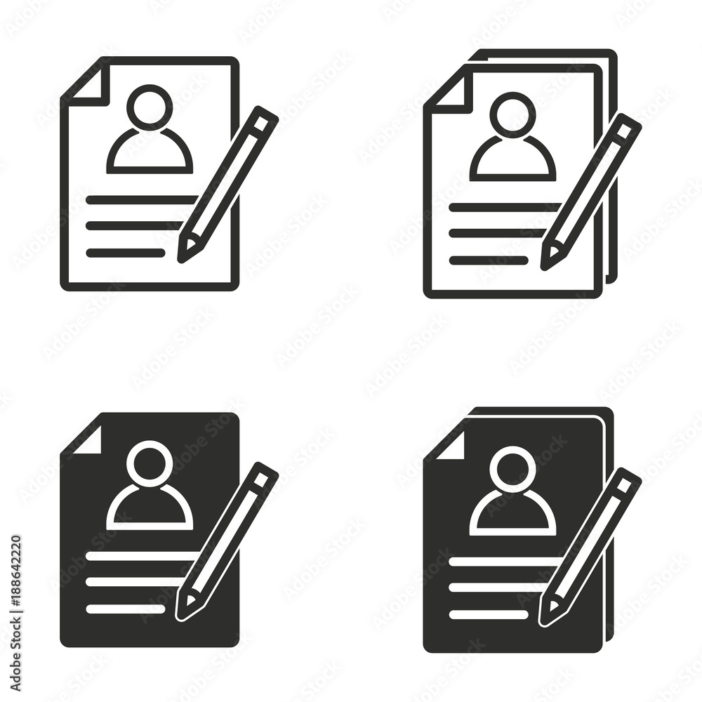 Registration icons set. Stock Vector | Adobe Stock