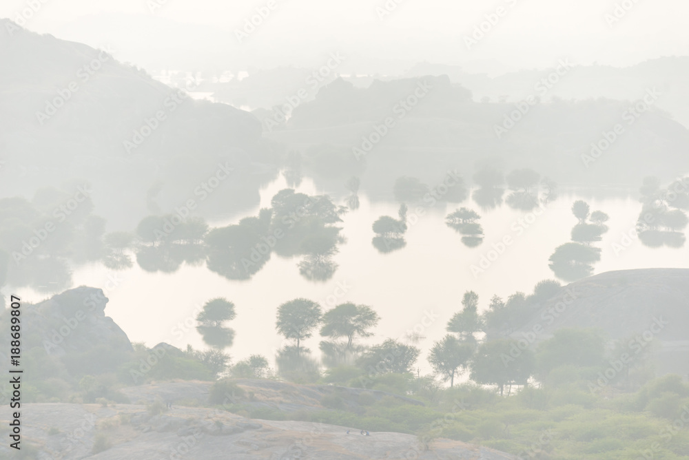 View over Jawai Dam, Bera, Rajasthan Stock Photo | Adobe Stock