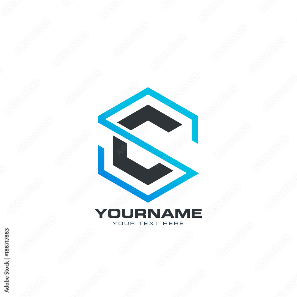 SC letter icon Stock Vector | Adobe Stock