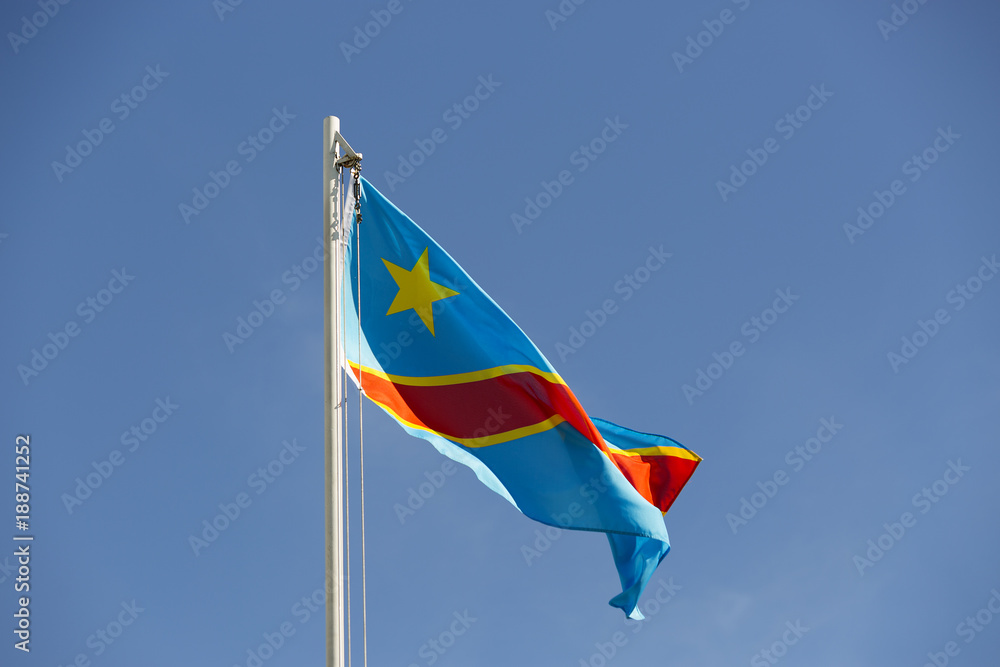 Photo & Art Print National flag of Congo on a flagpole, BirgitKorber