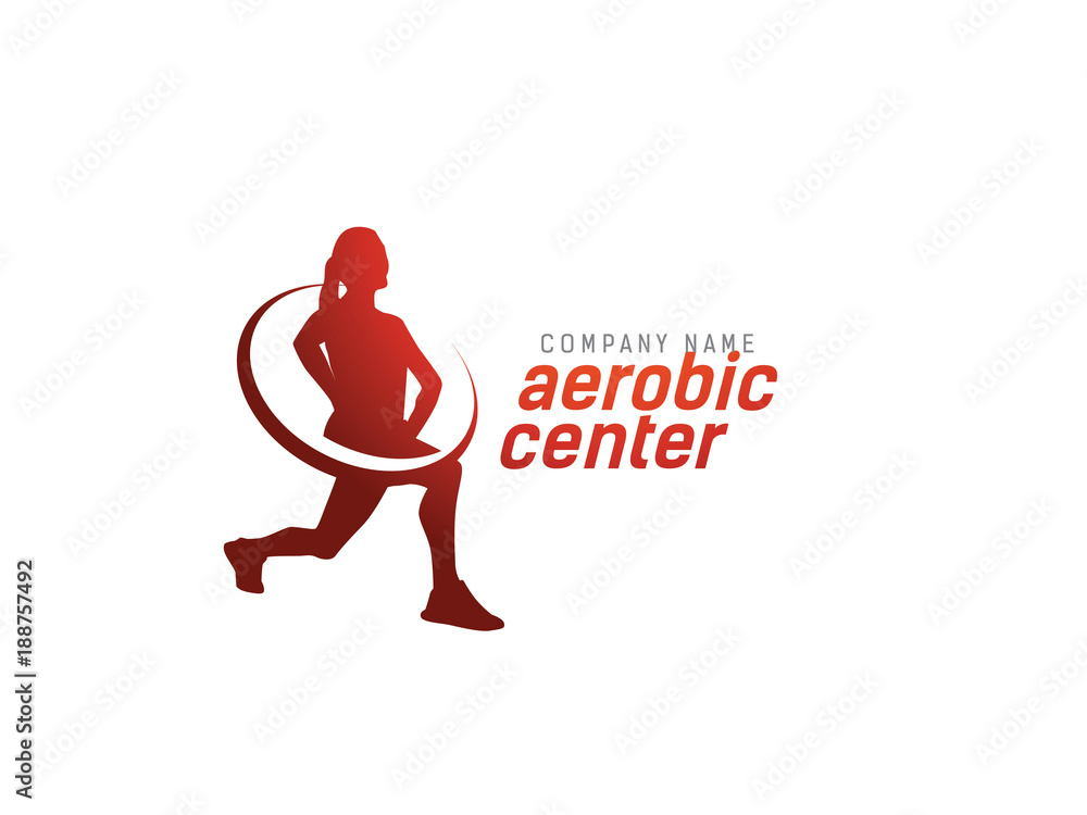 Aerobic logo Stock Vector | Adobe Stock