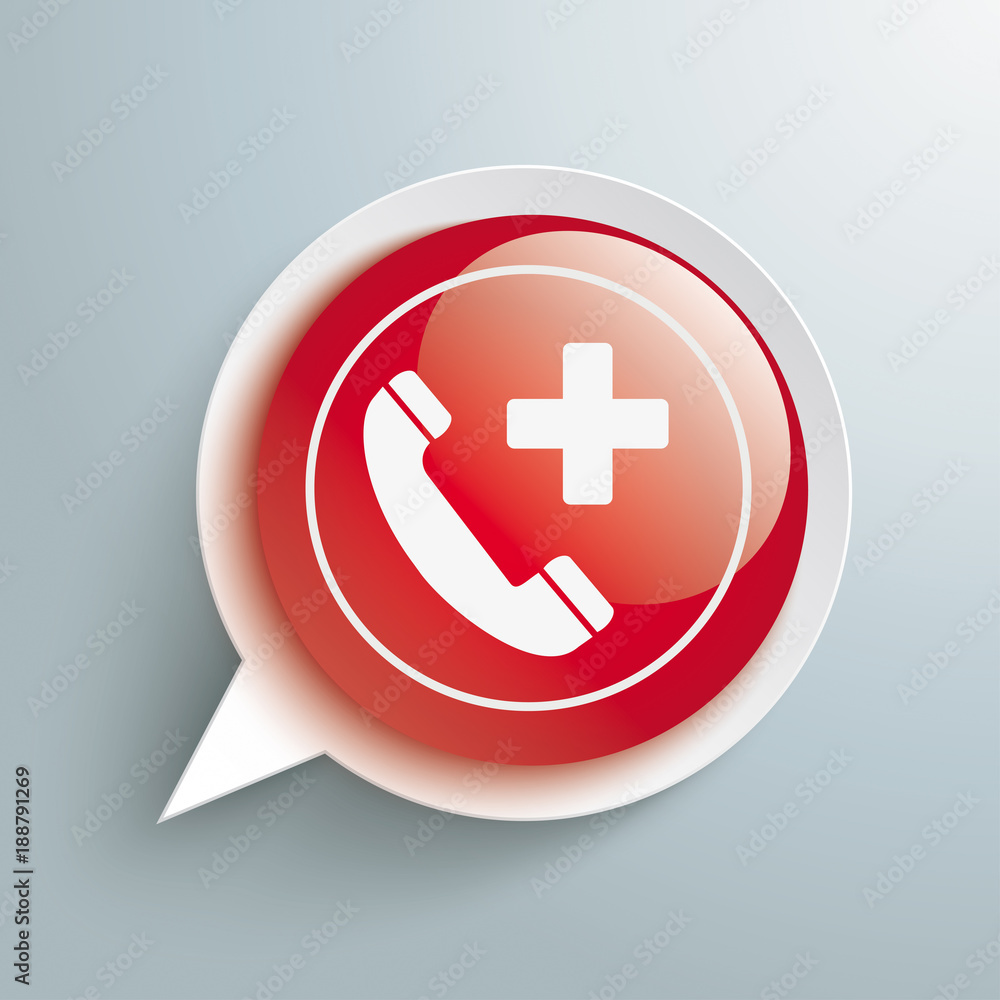 Notruf Medizinischer Notfall Stock-Vektorgrafik | Adobe Stock