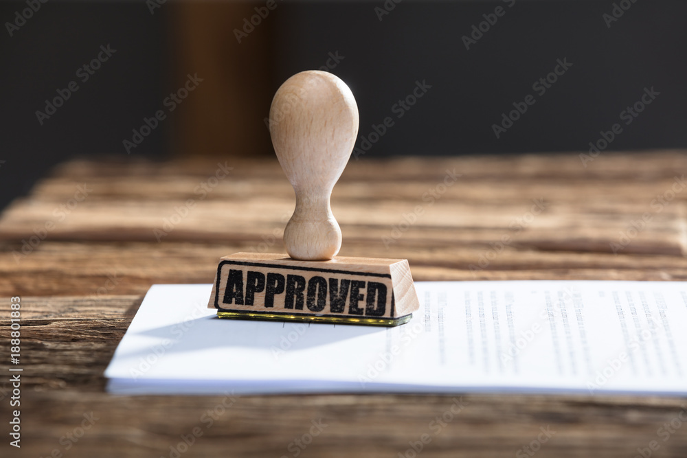 Approved Stamp On Document Stock Photo | Adobe Stock