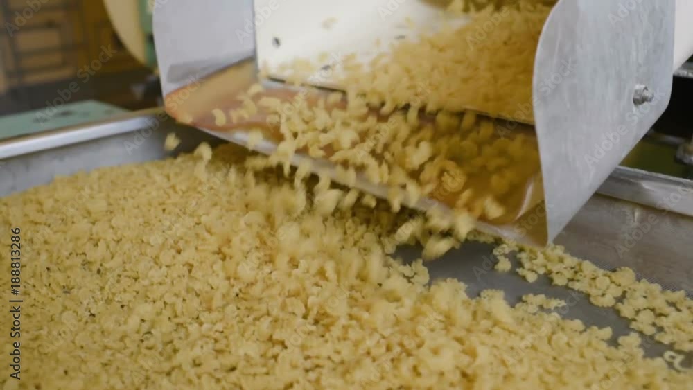 plant and food production of pasta. pasta close-up background, texture ...
