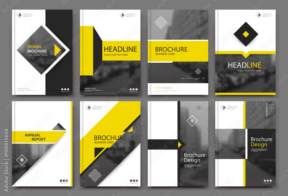 Abstract binder layout. White a4 brochure cover design. Fancy info text ...