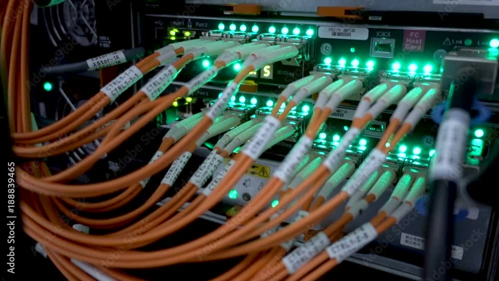 Fiber Optical connector interface. Rack Mounted Servers In A Server ...