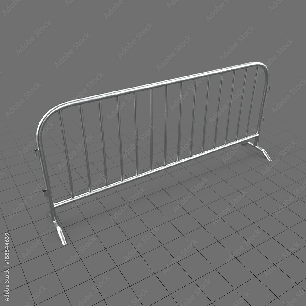 Street barricade Stock 3D asset | Adobe Stock