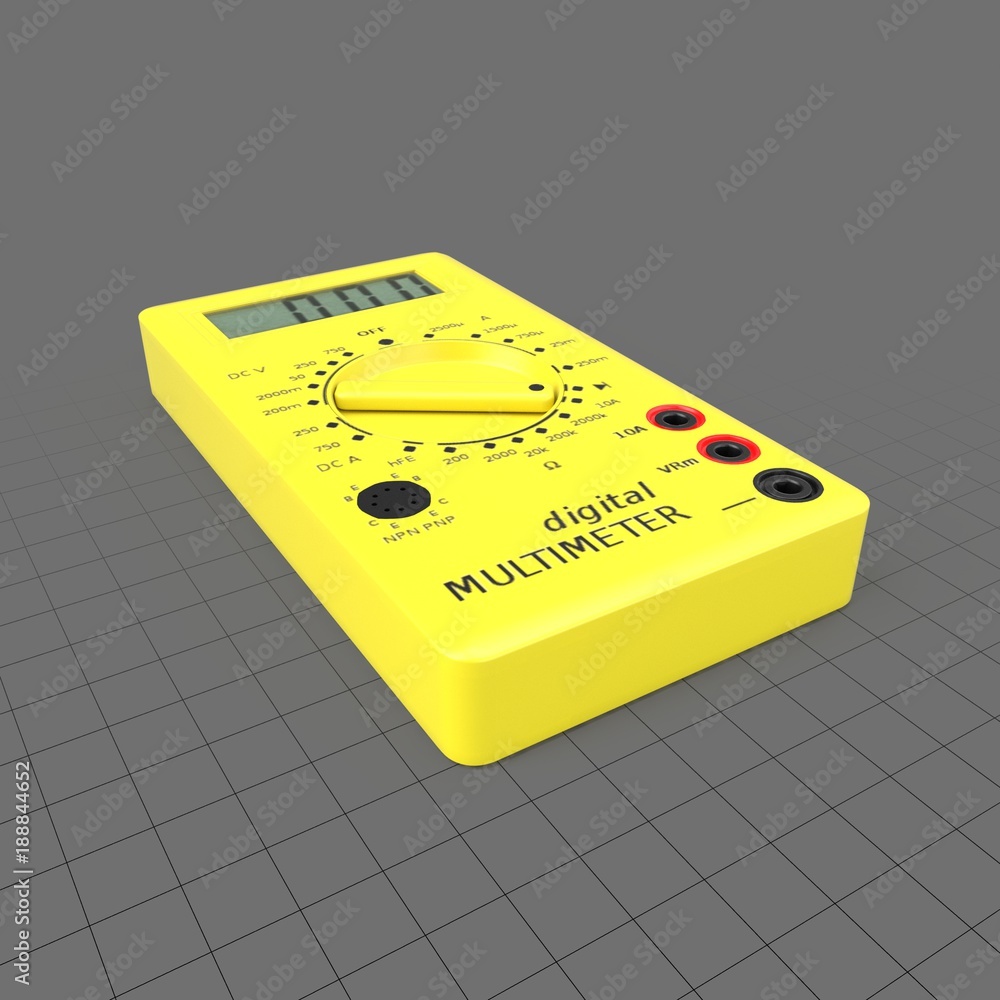 Digital multimeter Stock 3D asset | Adobe Stock