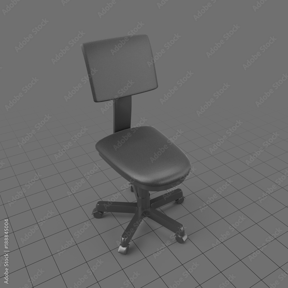 High back office chair Stock 3D asset | Adobe Stock