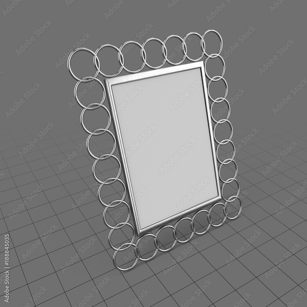 Photo frame with ring design Stock 3D asset | Adobe Stock