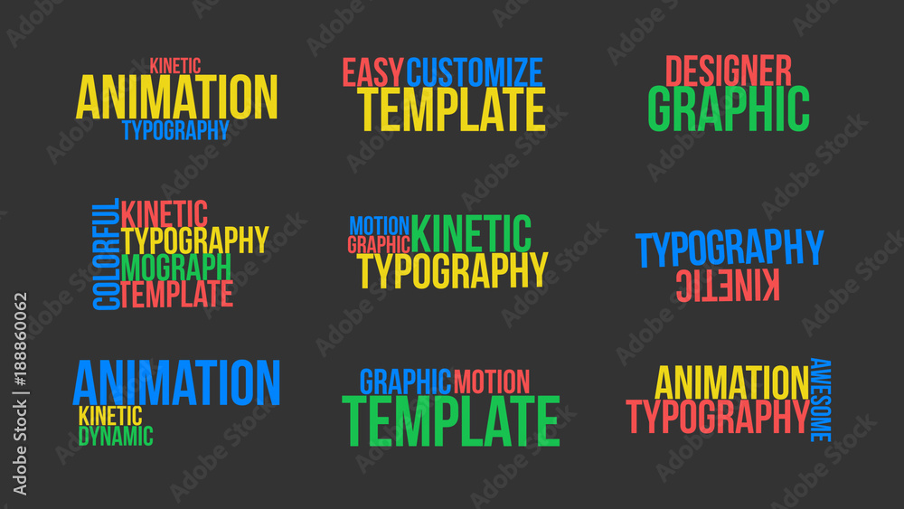 Elastic Kinetic Typography Titles Stock Template | Adobe Stock