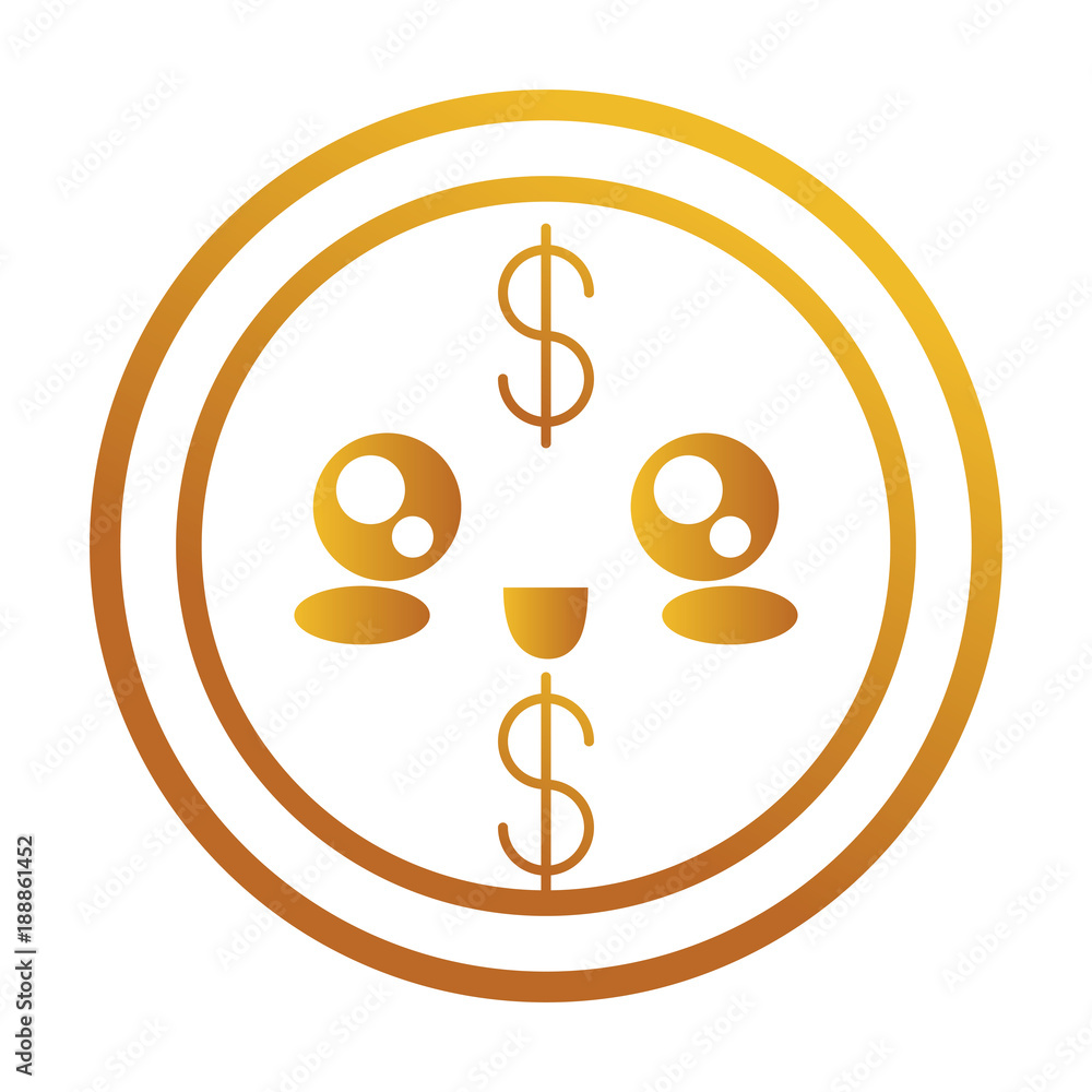 money coin icon image Stock Vector | Adobe Stock