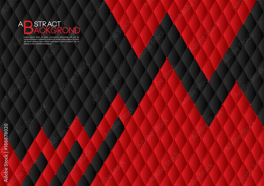 Black and red abstract background vector illustration, cover template ...