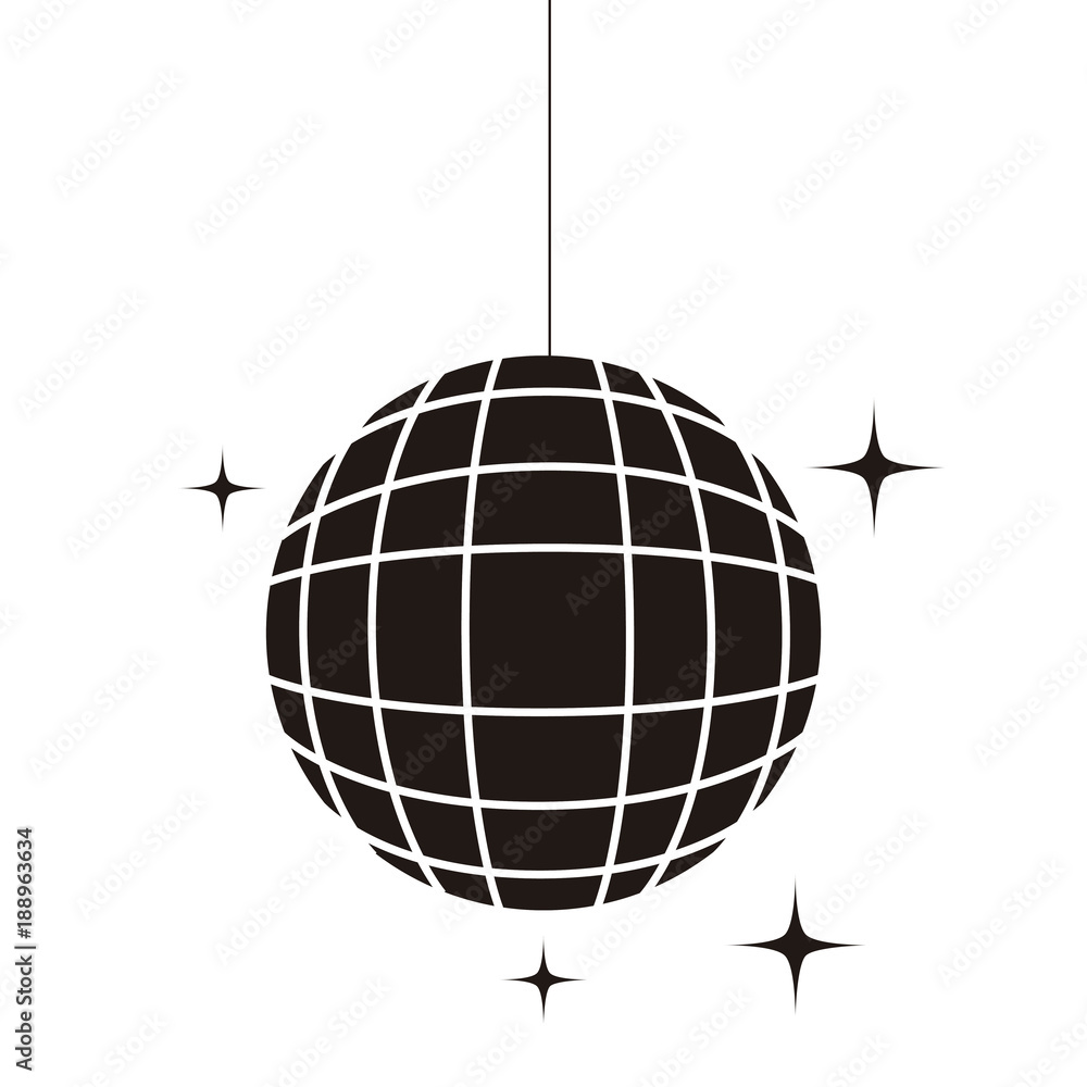 Disco ball icon Stock Vector | Adobe Stock