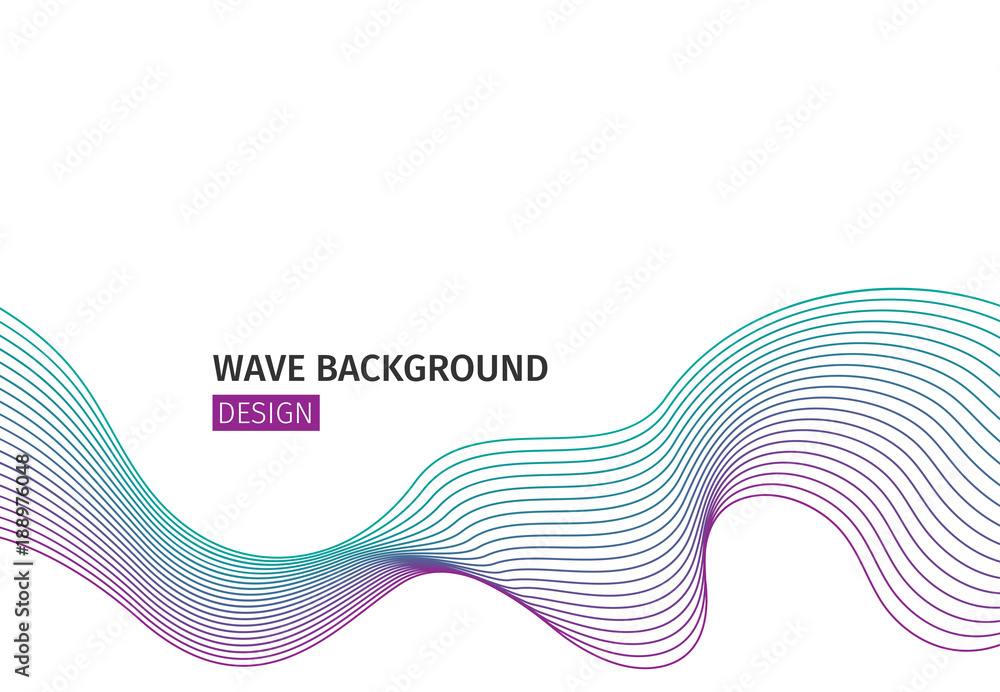 Wave abstract background. Vector eps10 Stock Vector | Adobe Stock