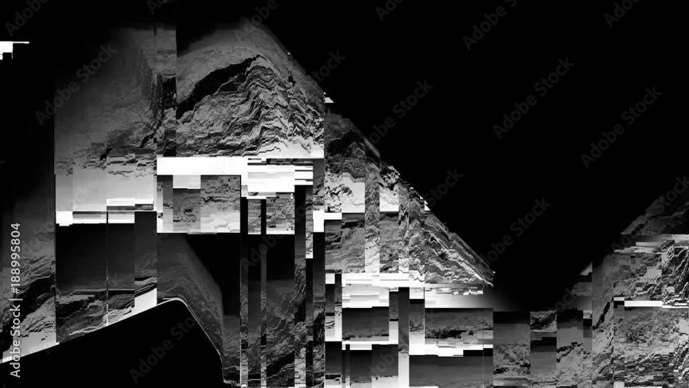 Digital damage pattern 2.seamless animation of pixel sorting glitch ...