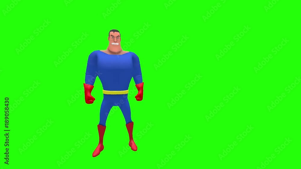 Annoyed hostile animated superhero strongman cartoon character shrugs ...