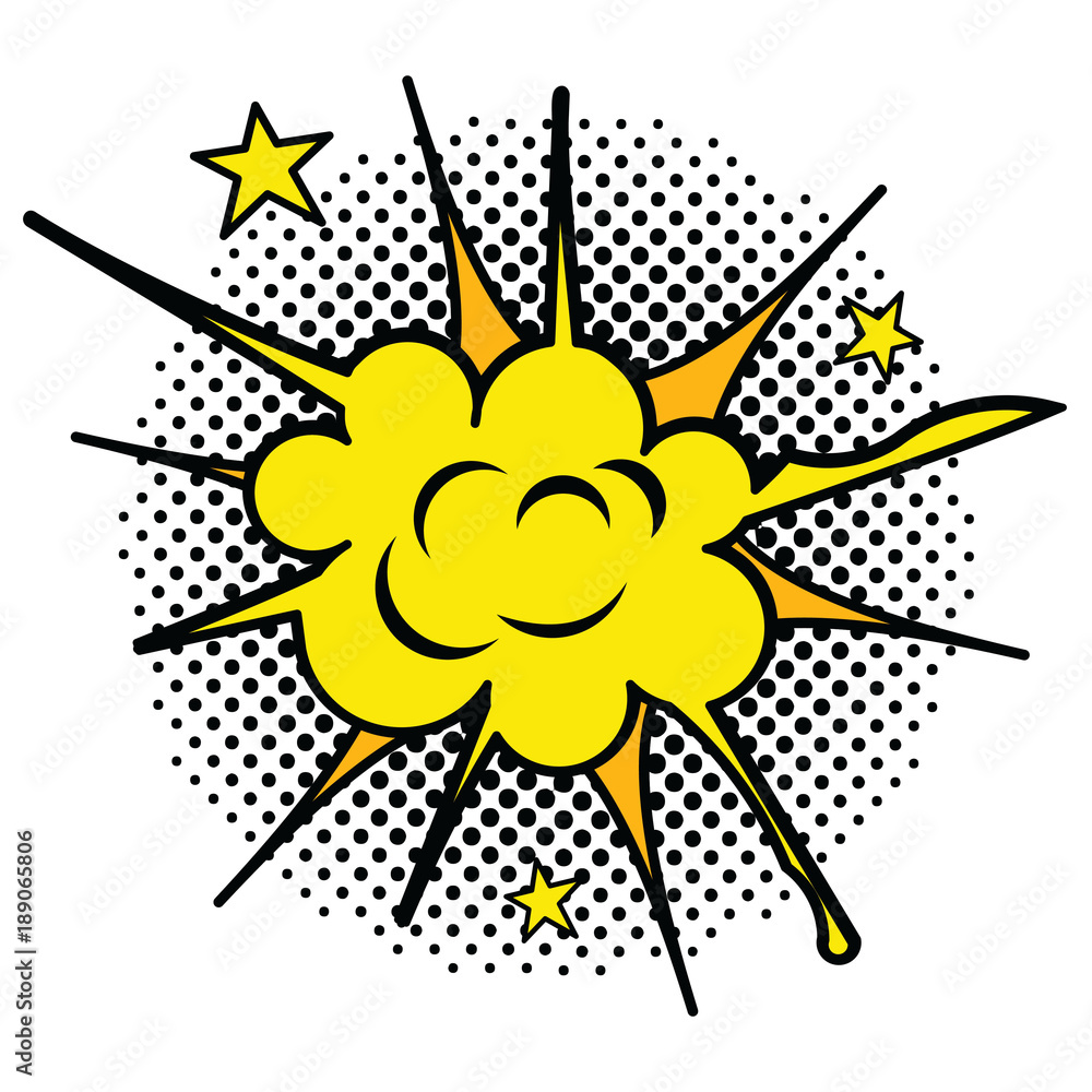 explosion pop art concept Stock Vector | Adobe Stock