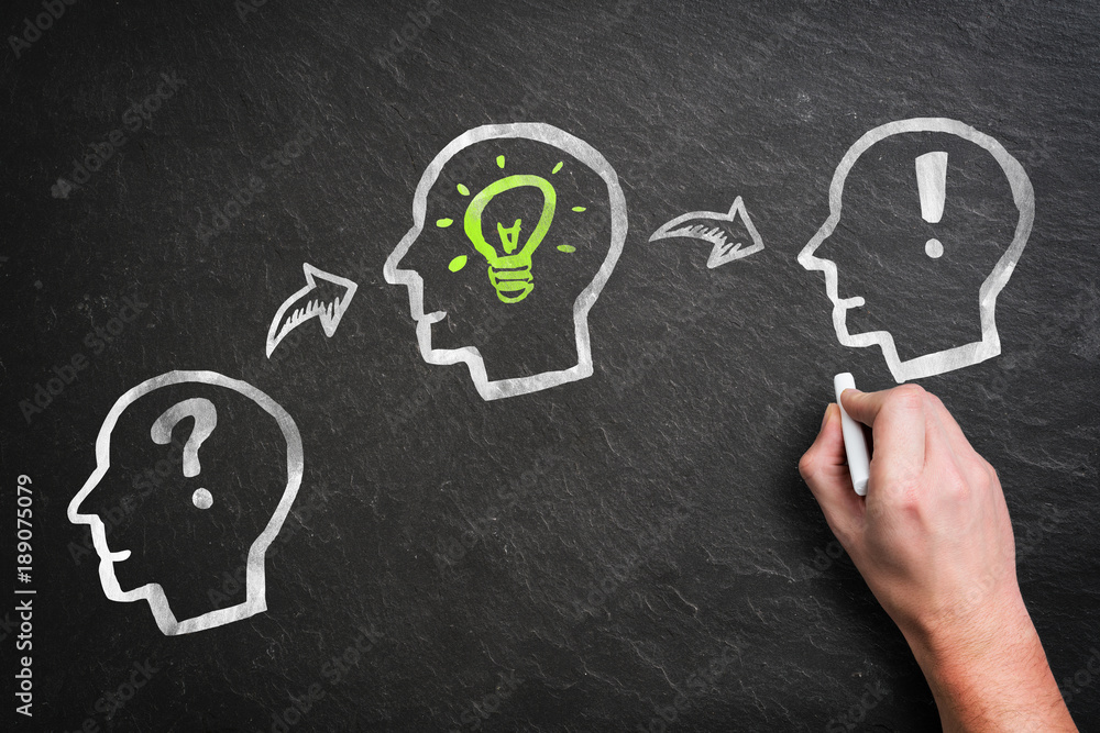 Idee-Entstehungs-Prozess Stock-Foto | Adobe Stock