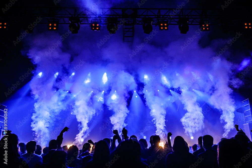 Fotografia do Stock: Picture of rock concert, music festival, New Year ...