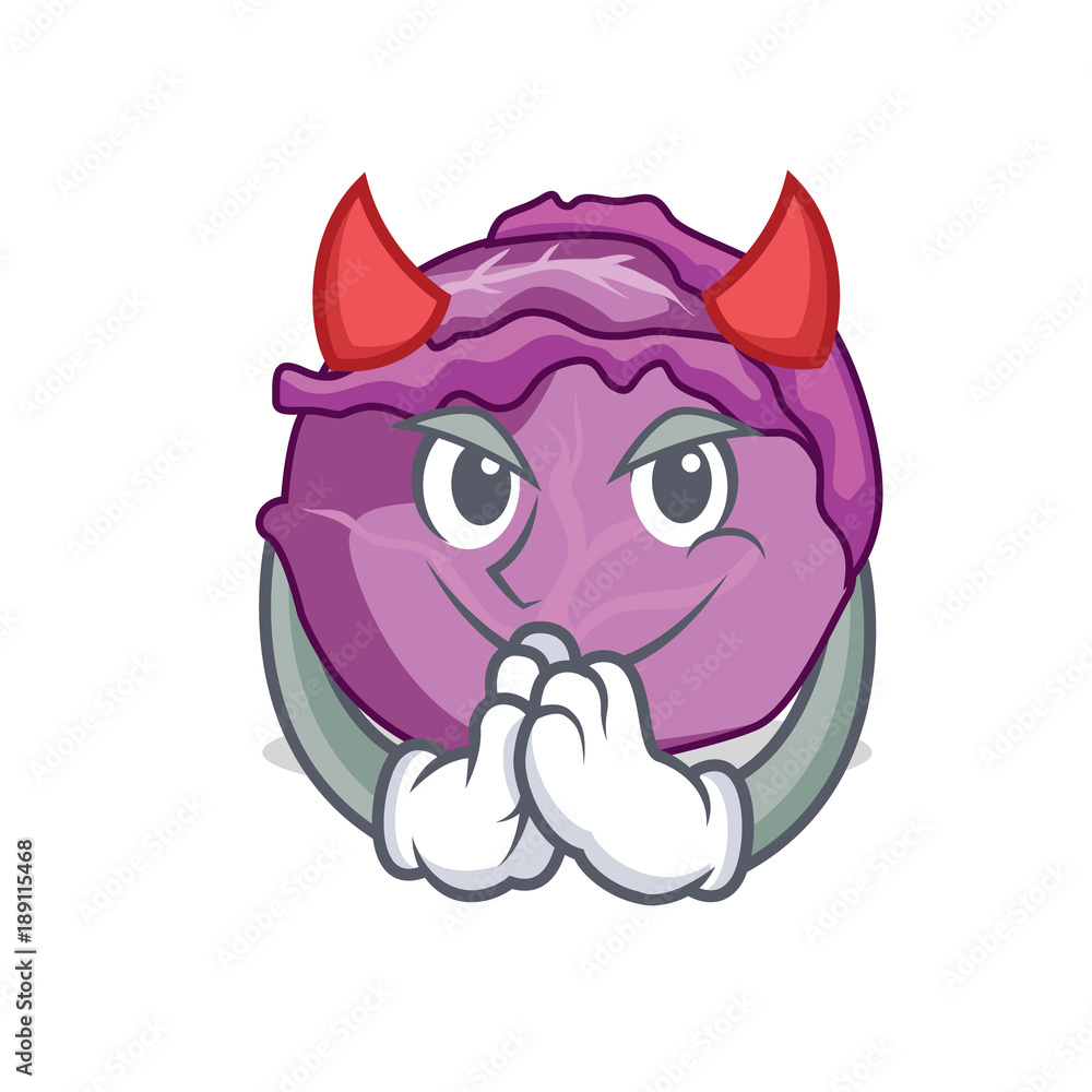 Cartoon Red Cabbage