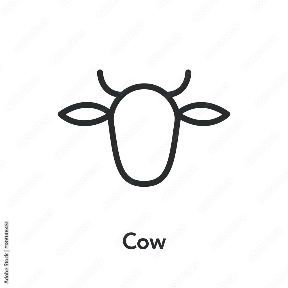 Beef Cow Icon
