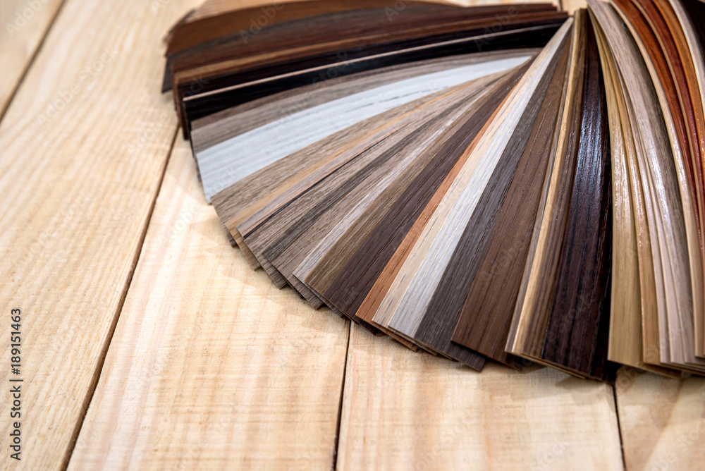 Catalog of Edge Edge Samples for Furniture Stock Photo | Adobe Stock