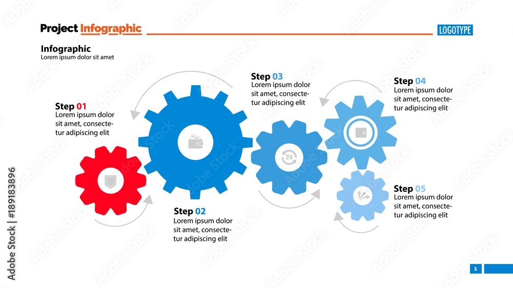 Five step process chart design Stock Vector | Adobe Stock Five step process chart design Stock Vector | Adobe Stock