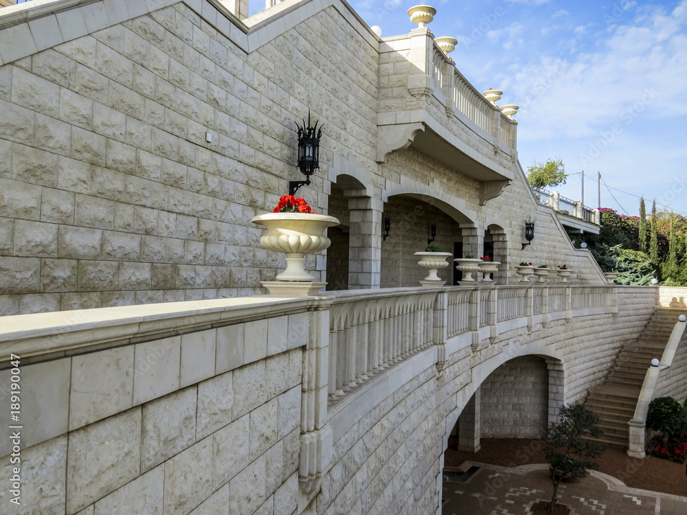 Haifa, Israel - View of the Terraces of the Bahá'í Faith, also known as ...
