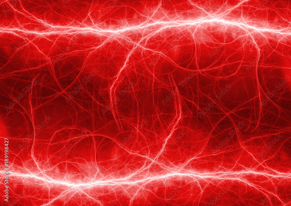 Red Electricity Background