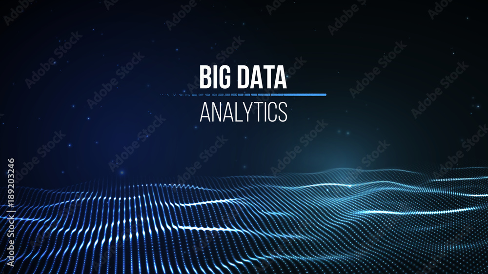 Big data visualization. Background 3d .Big data connection background ...