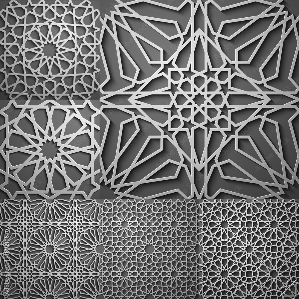 Islamic pattern . Seamless arabic geometric pattern, east ornament ...