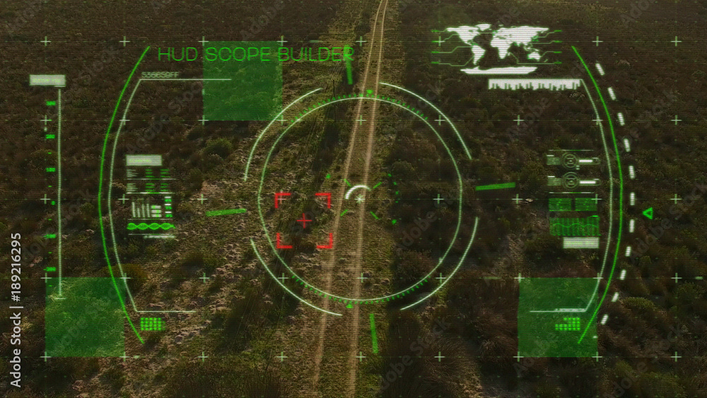 HUD Scope Display Stock Template | Adobe Stock